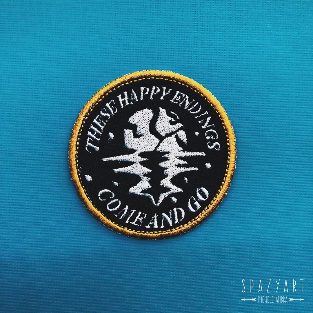 These Happy Endings Embroidered Patch or Sticker Patch Embroidery ...