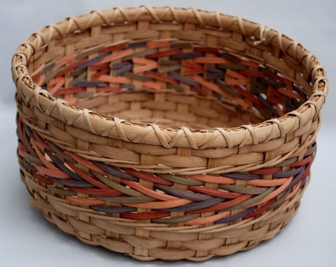 Round Arrow Weave Handmade Basket for Fall - Etsy