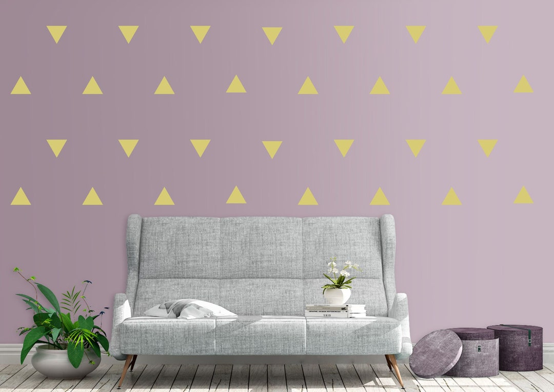 Triangle Decal, House Decal, Room Decal, Shape Wall Decal, Vinyl Decal ...