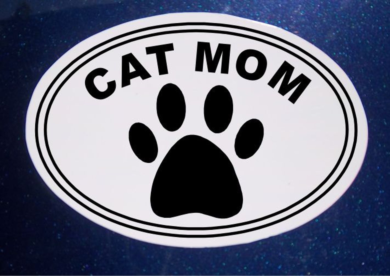 Cat Mom Car Magnet, Oval Car Magnet, Rescue Pet, Pet Magnet, Cat Magnet ...