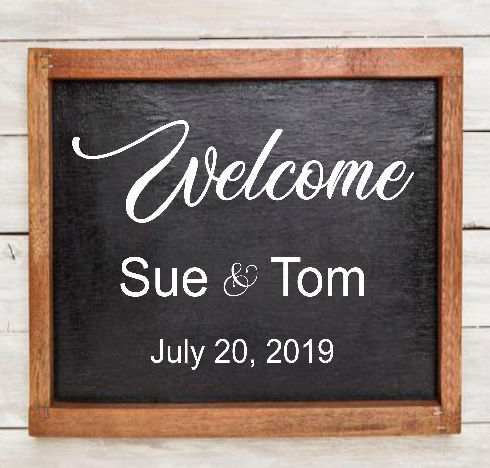 Welcome Vinyl Decals, Wedding Sign Decals, DIY Wedding Sign, Make Your ...