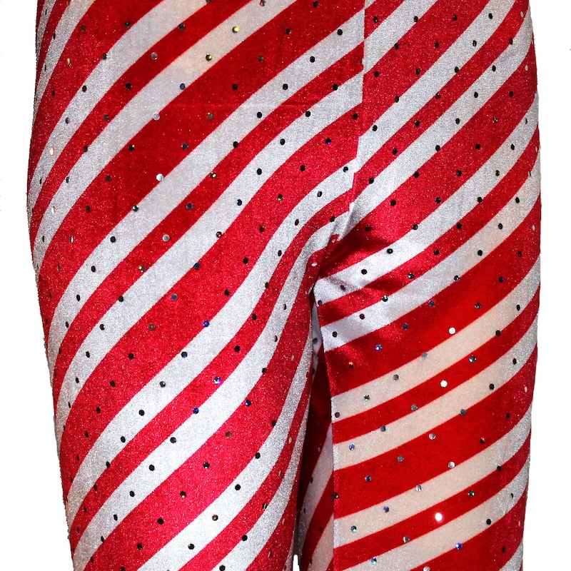 Candy Cane Leggings - Etsy
