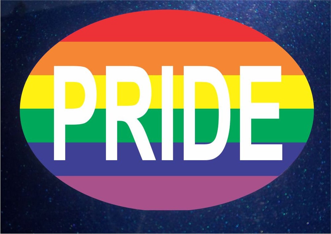 Rainbow Pride Car Magnet, Oval Car Magnet, LGBTQ Pride Magnet - Etsy