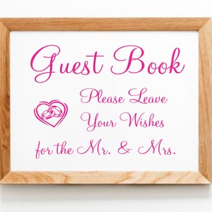 Trio of Vinyl Decals, 3 Wedding Sign Decals, DIY Wedding Sign, Make ...
