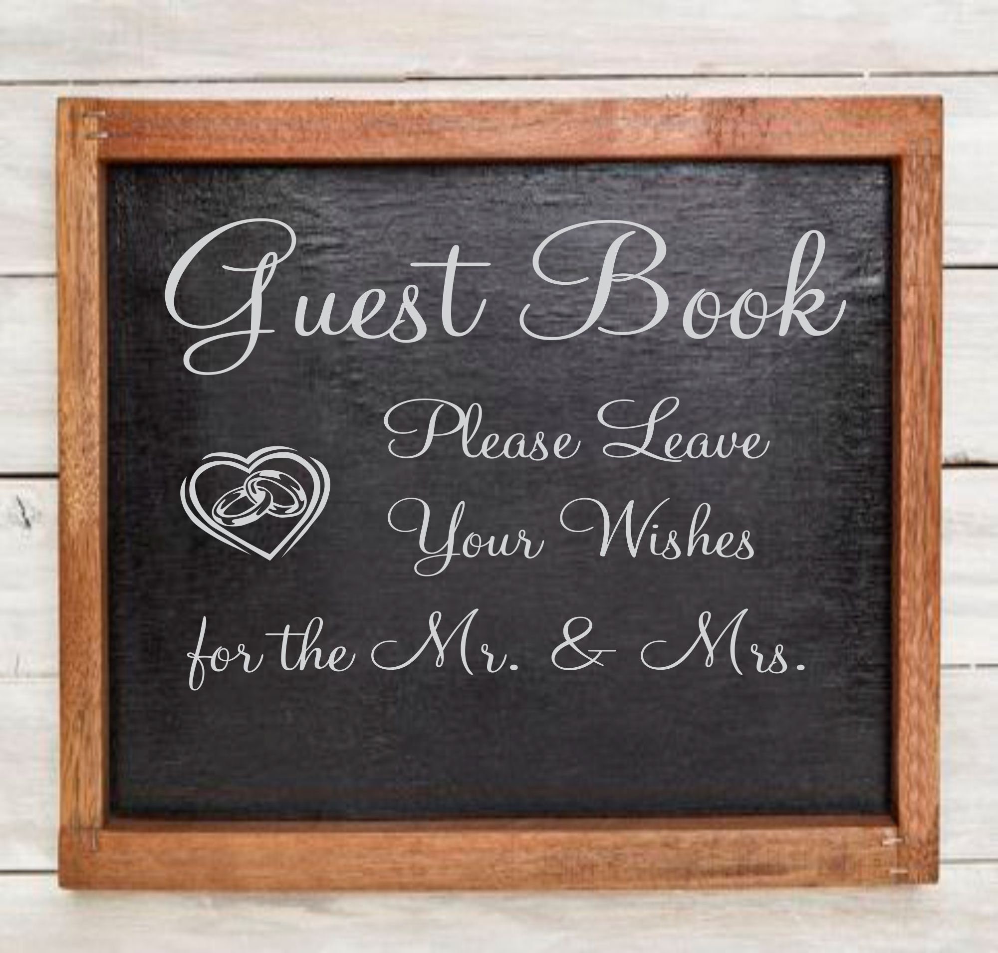 Guest Book Vinyl Decals Wedding Sign Decals DIY Wedding | Etsy