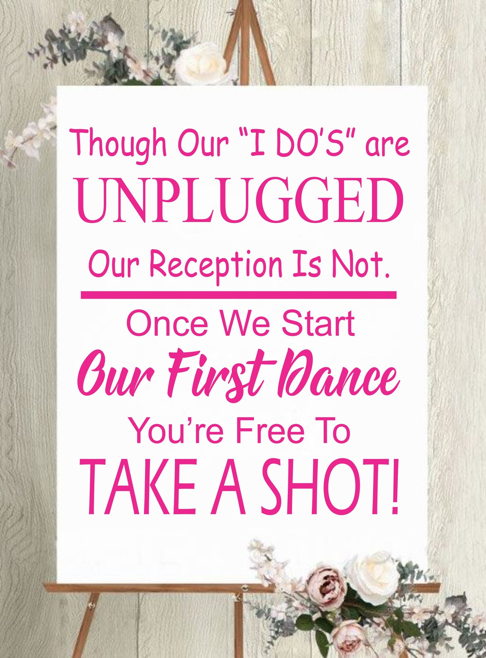 Pair of Vinyl Decals 2 Wedding Sign Decals DIY Wedding Sign - Etsy