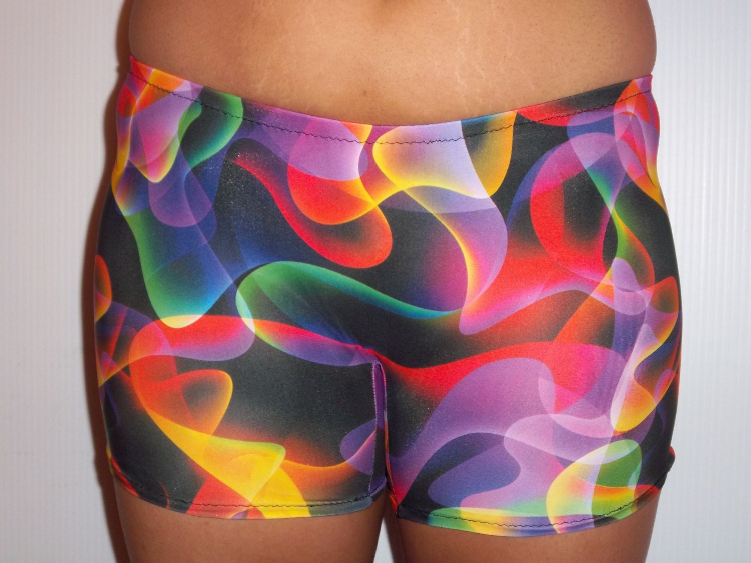 Youth Neon Smoke Spandex Shorts Cheer Shorts Spandex Dance | Etsy