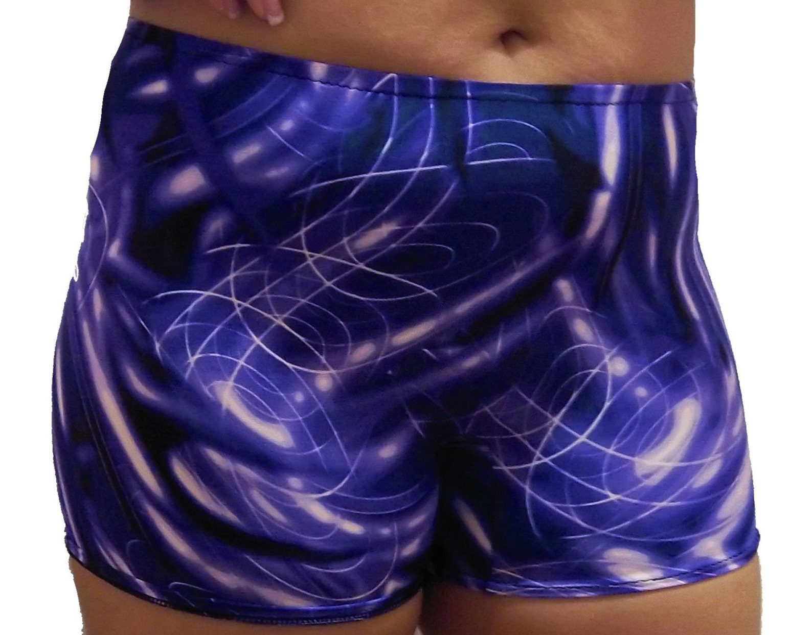 Youth Blue Electric Shorts Cheer Shorts Spandex Dance - Etsy
