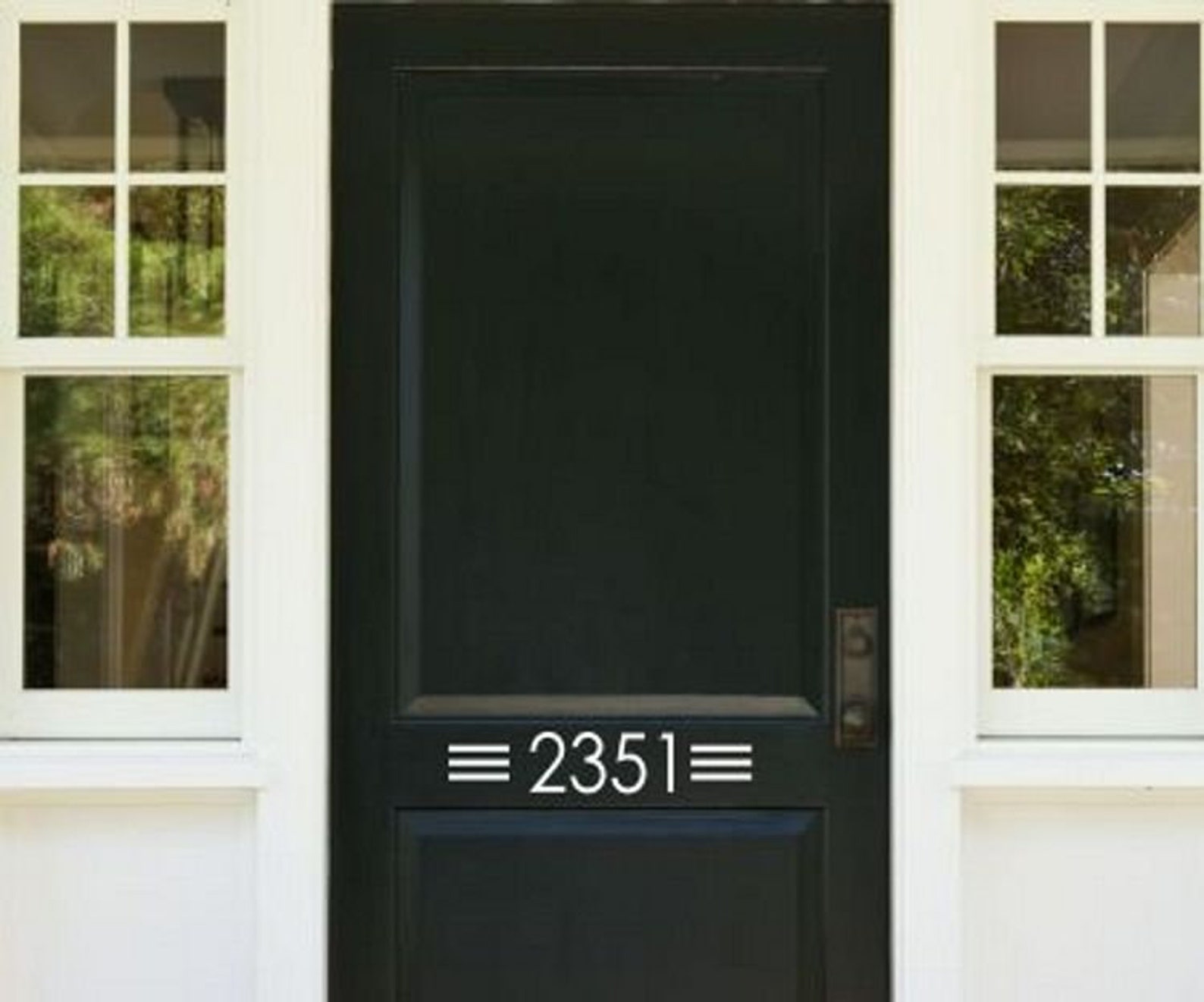 Custom House Number Door Decal, Address Decal, Front Door Decal, Wall ...