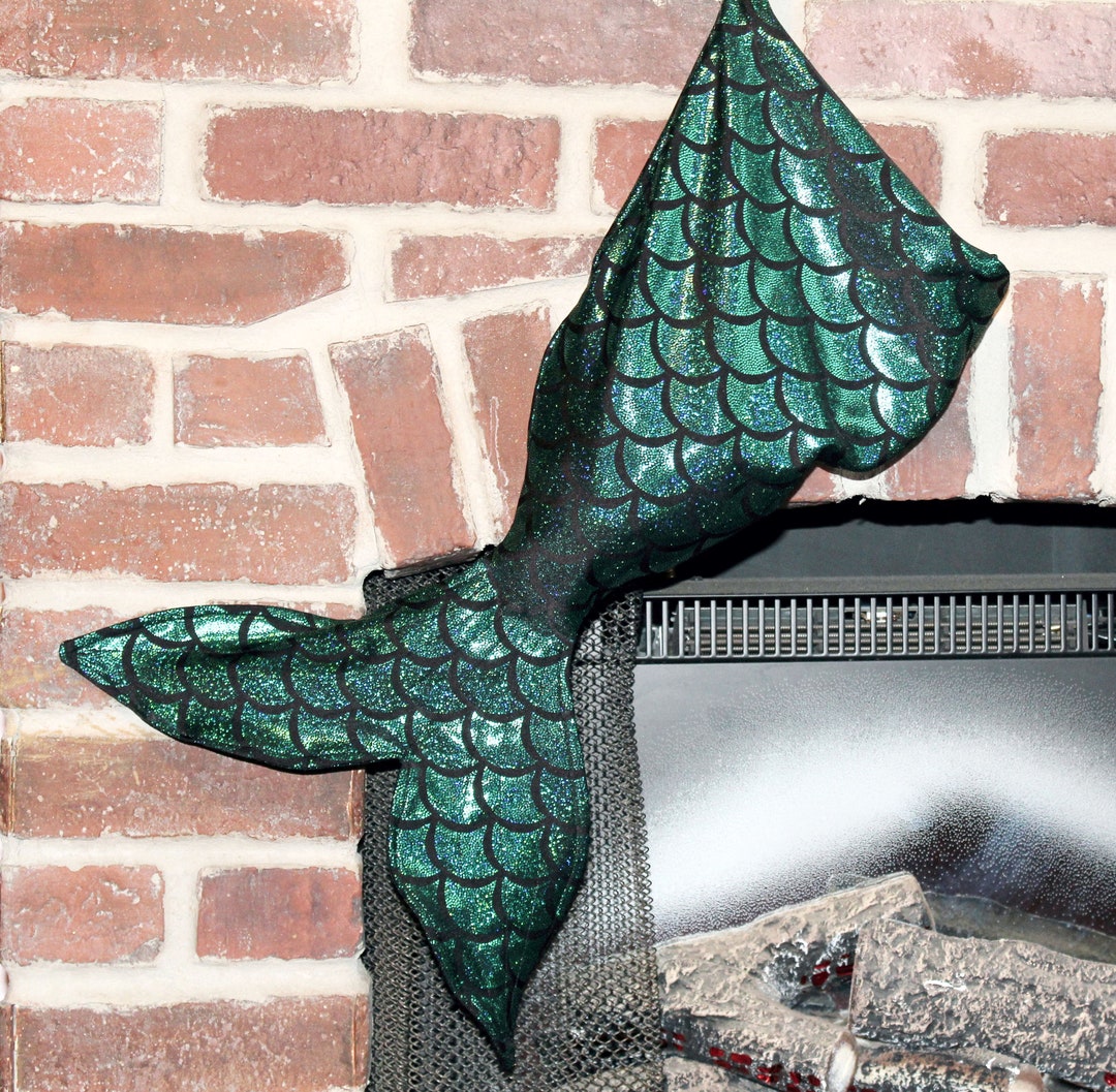 Mermaid Christmas Stocking, Mermaid Tail Holiday Decor, Fish Holiday ...