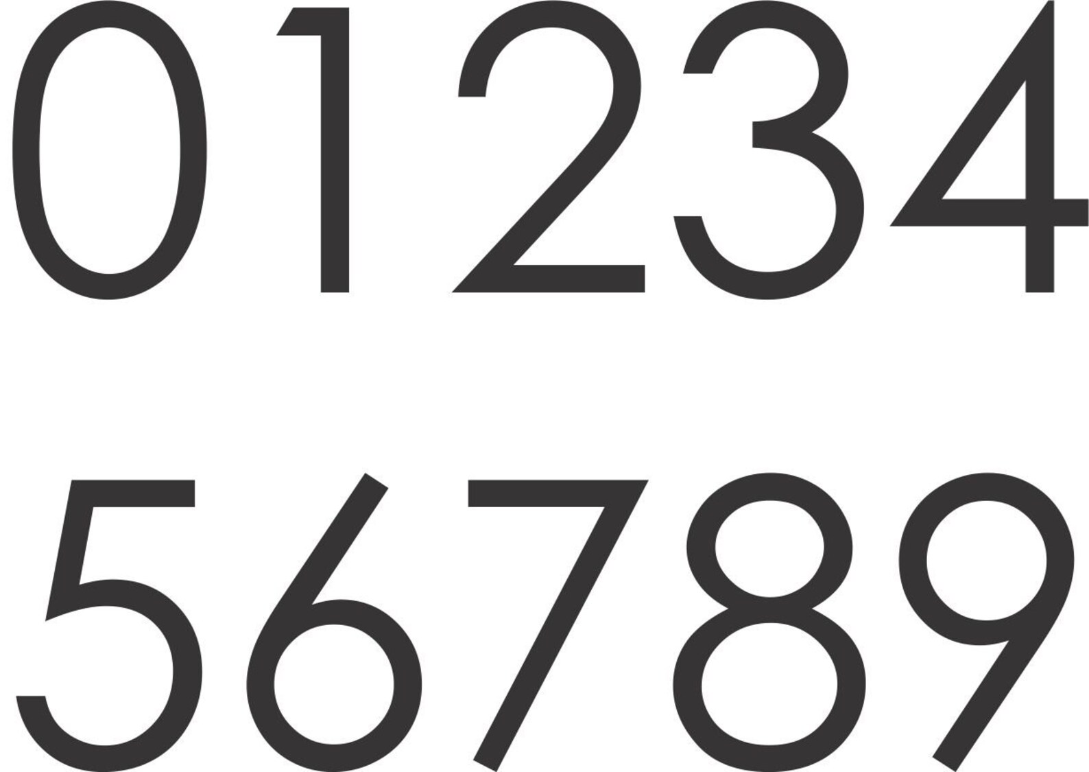 Custom Mailbox House Number Decal, Mailbox Decal, Vinyl Decal, Modern ...