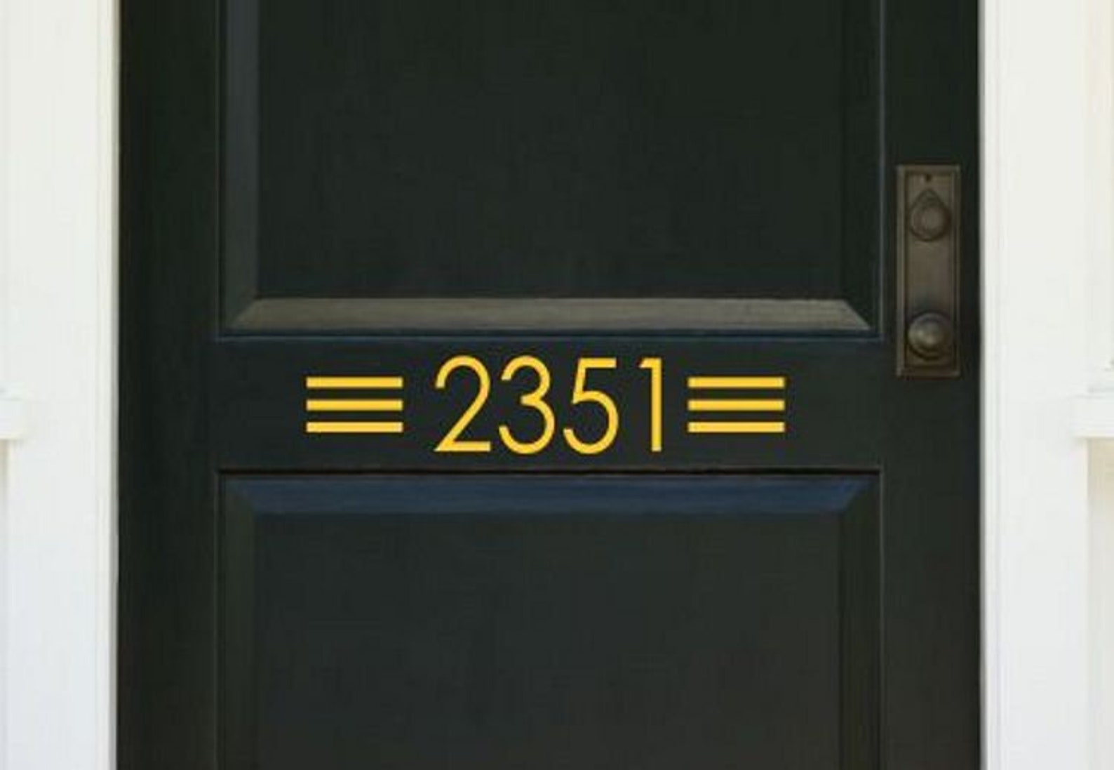 Custom House Number Door Decal, Address Decal, Front Door Decal, Wall ...