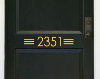 Front Door Number Decal Home Address Decal Street Number - Etsy