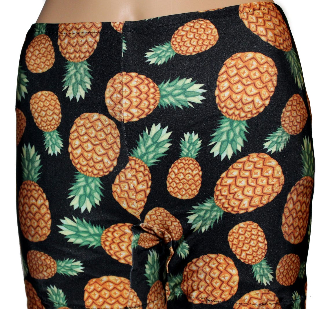 Pineapple Leggings Printed Pocket Leggings Printed Leggings - Etsy