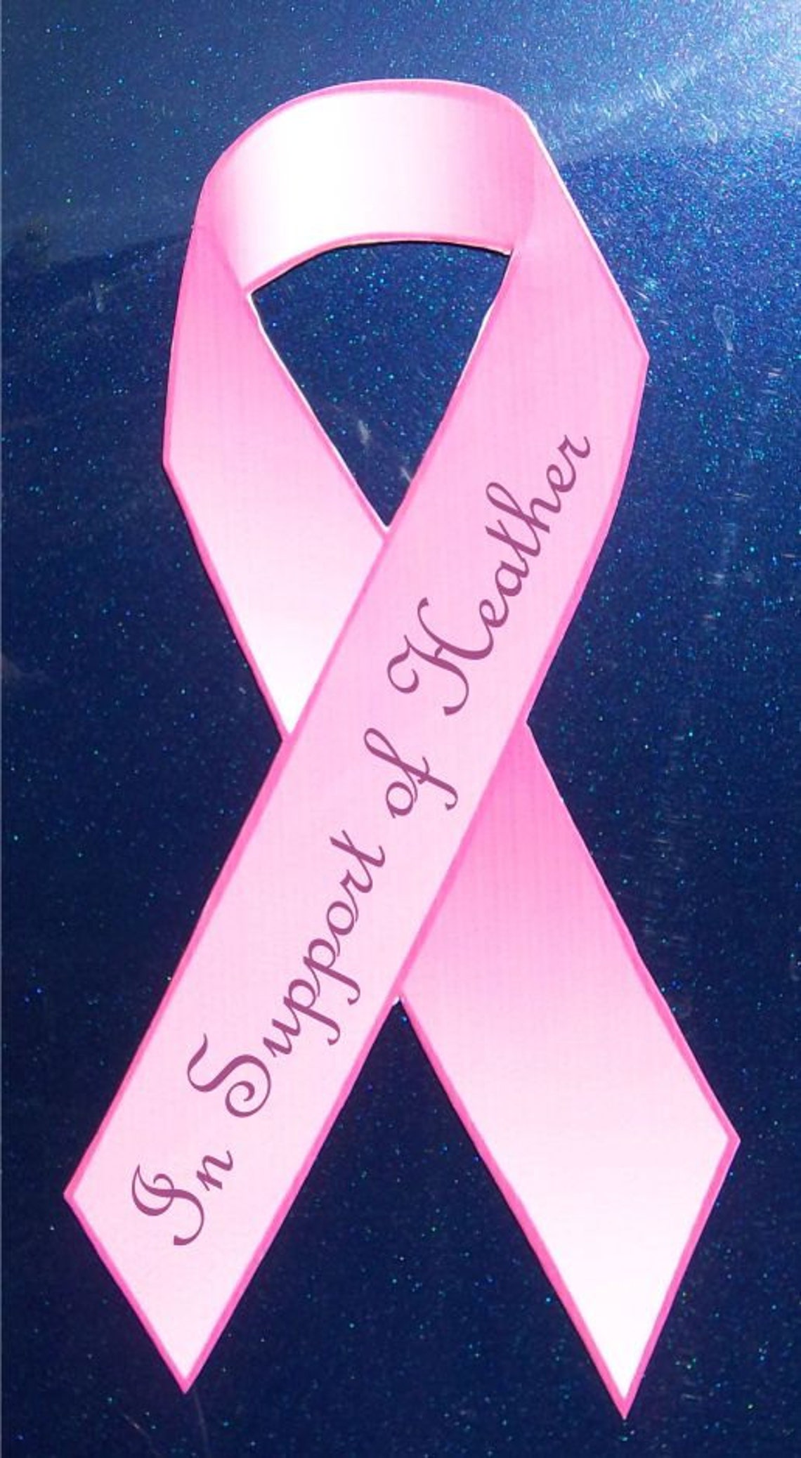 Custom Breast Cancer Support Car Magnet - Etsy