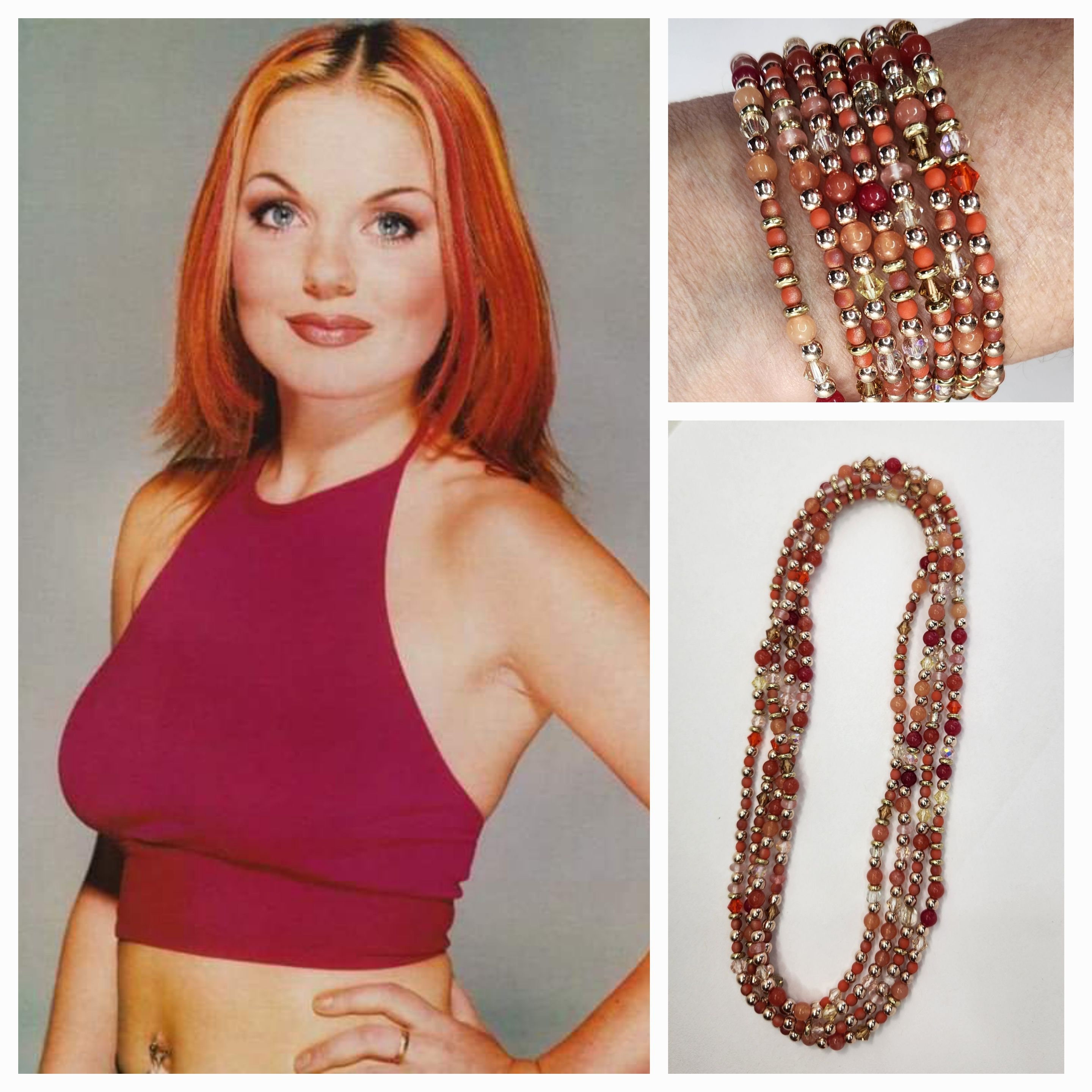 Spice Girls Ginger Spice Fans Deluxe Beaded Rope - Etsy
