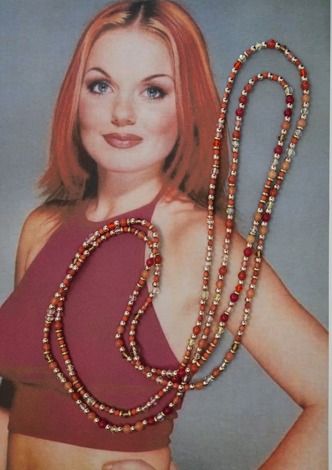 Spice Girls Ginger Spice Fans Deluxe Beaded Rope - Etsy