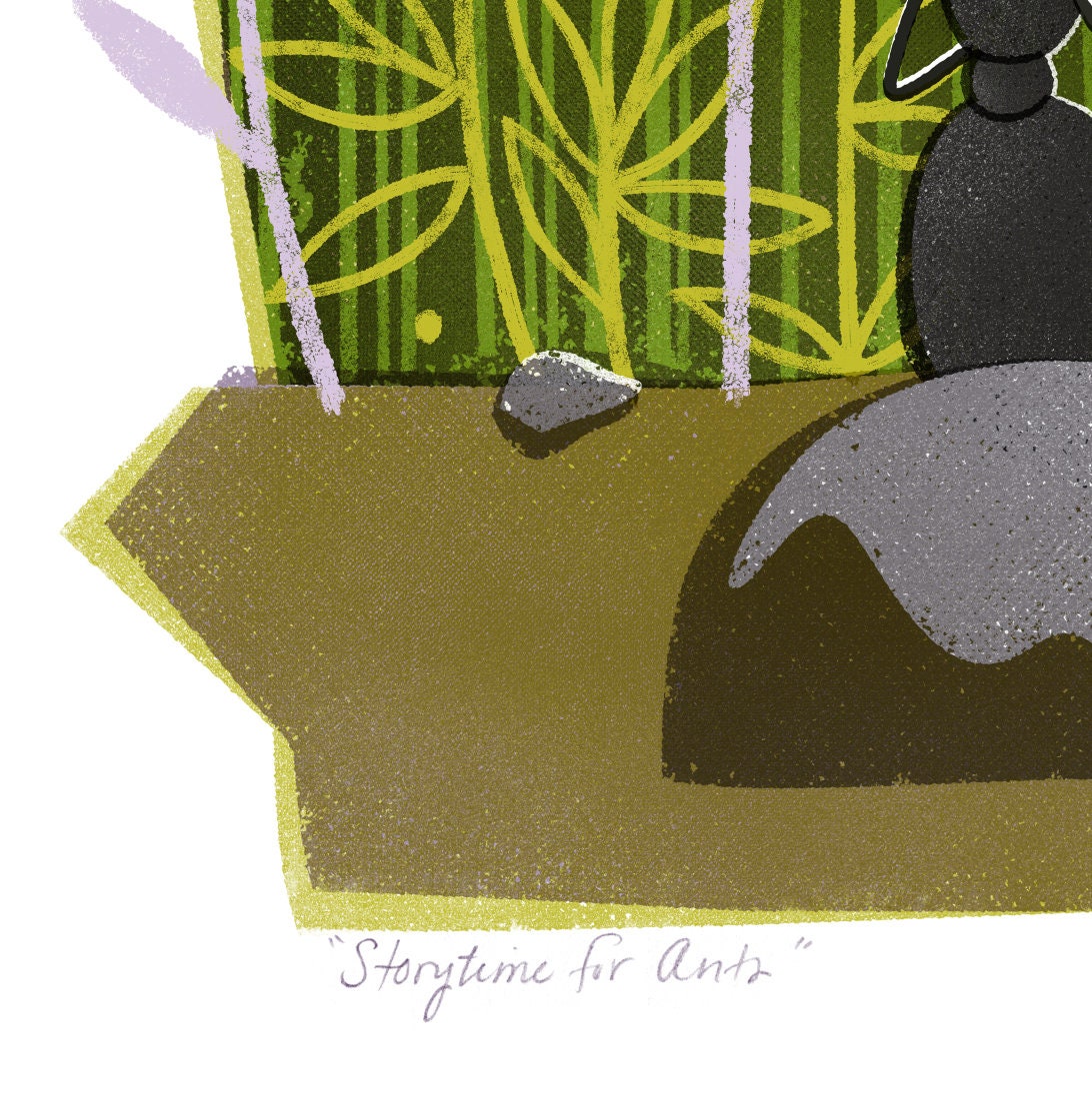 Storytime for Ants Bug Poster Series Kid's Room, Bug Art, Ant ...