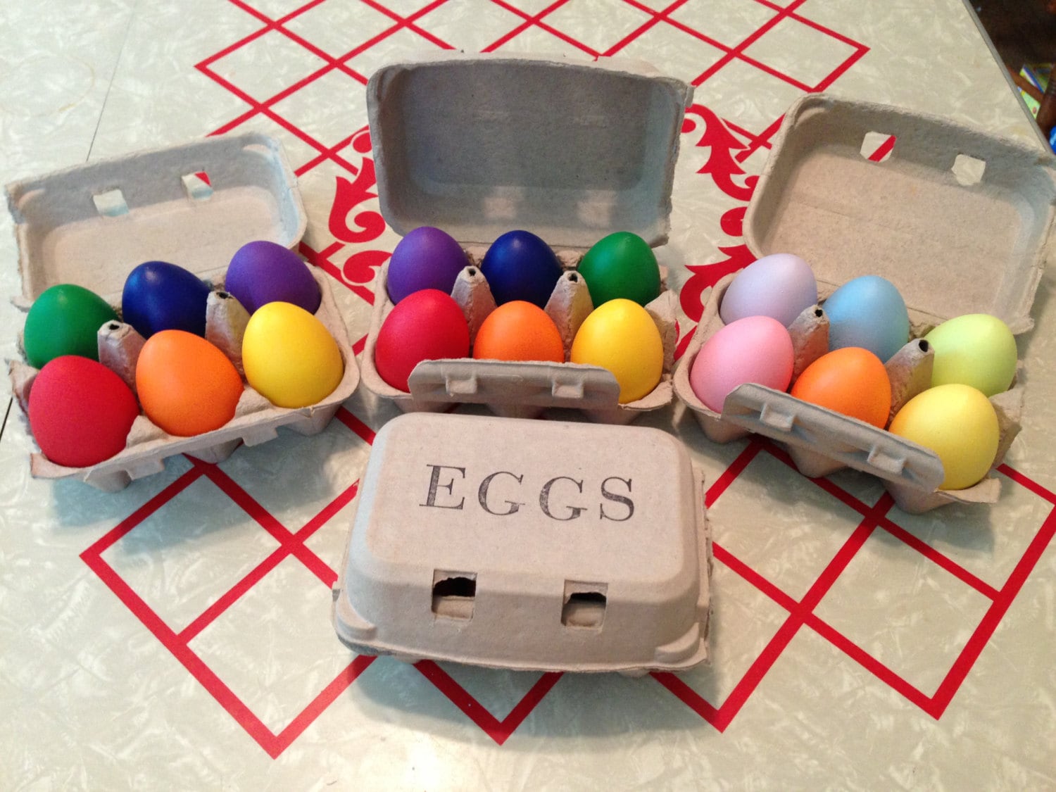 Wooden Rainbow EGGS (ONLY) - Sorting, Counting, Pretend Play, Play Food ...