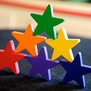 Montessori Toy - Wooden Toy, Sorting Stars Educational Toy / Waldorf - Etsy