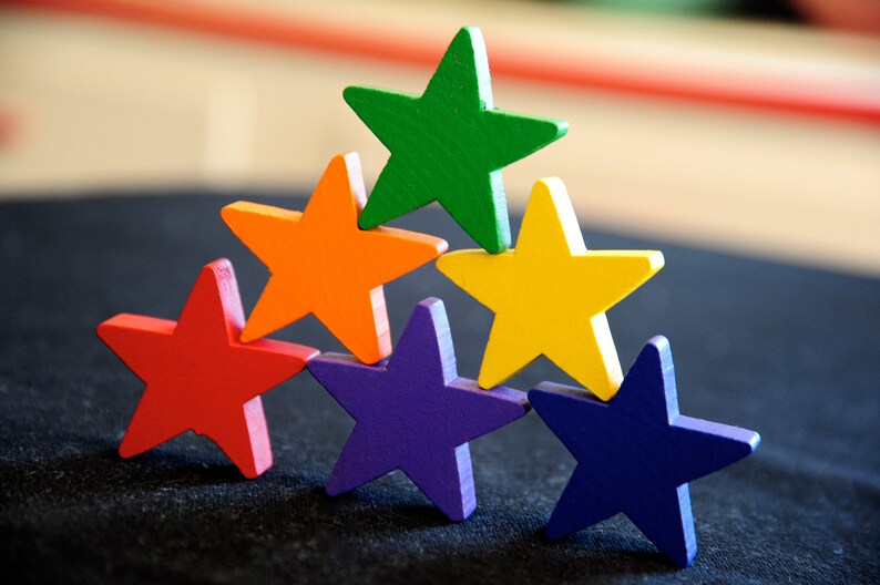 Montessori Toy Wooden Toy Sorting Stars Educational Toy / - Etsy