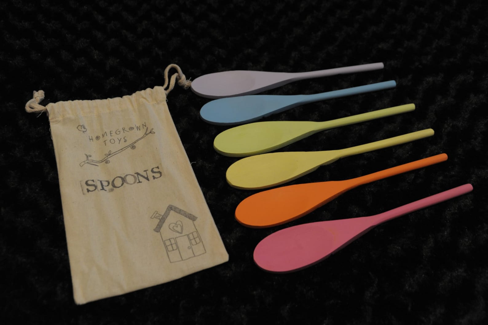 Wooden Pastel Rainbow SPOONS ONLY for Spoon & Egg Balancing - Etsy