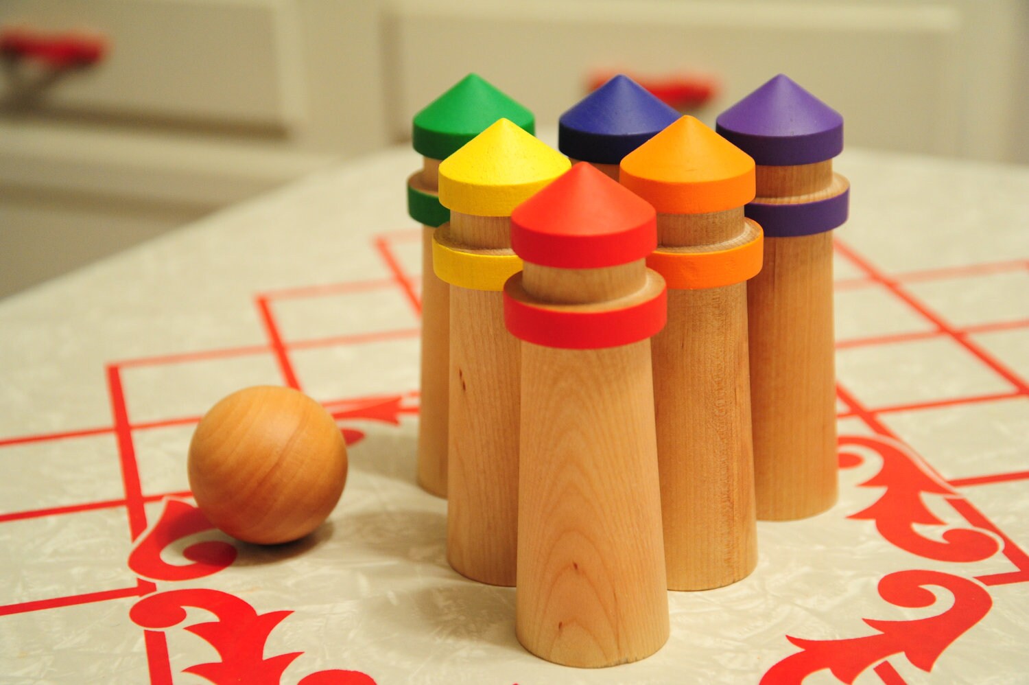 Wooden Toy Lighthouse TOWER Bowling Game - Etsy