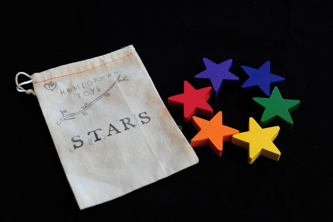 Montessori Toy - Wooden Toy, Sorting Stars Educational Toy / Waldorf - Etsy