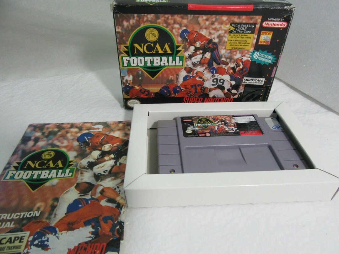 Super Nintendo Game NCAA Football SNES - Etsy