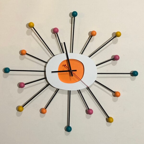 Starburst Clock - Etsy