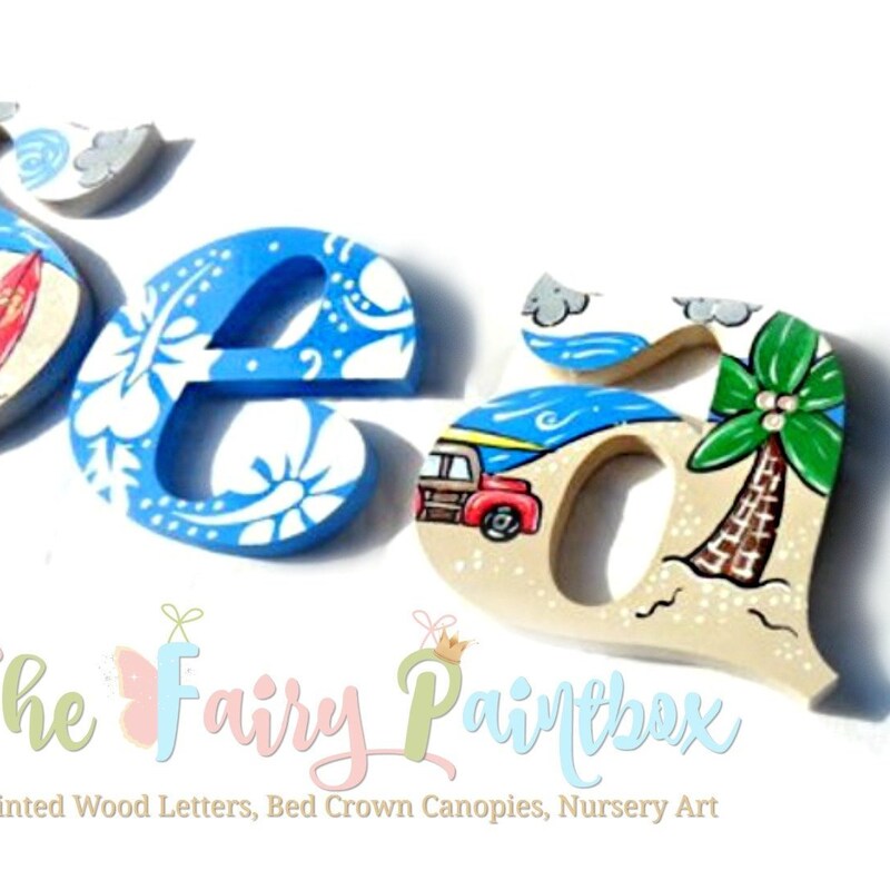 Surf Letters - Etsy