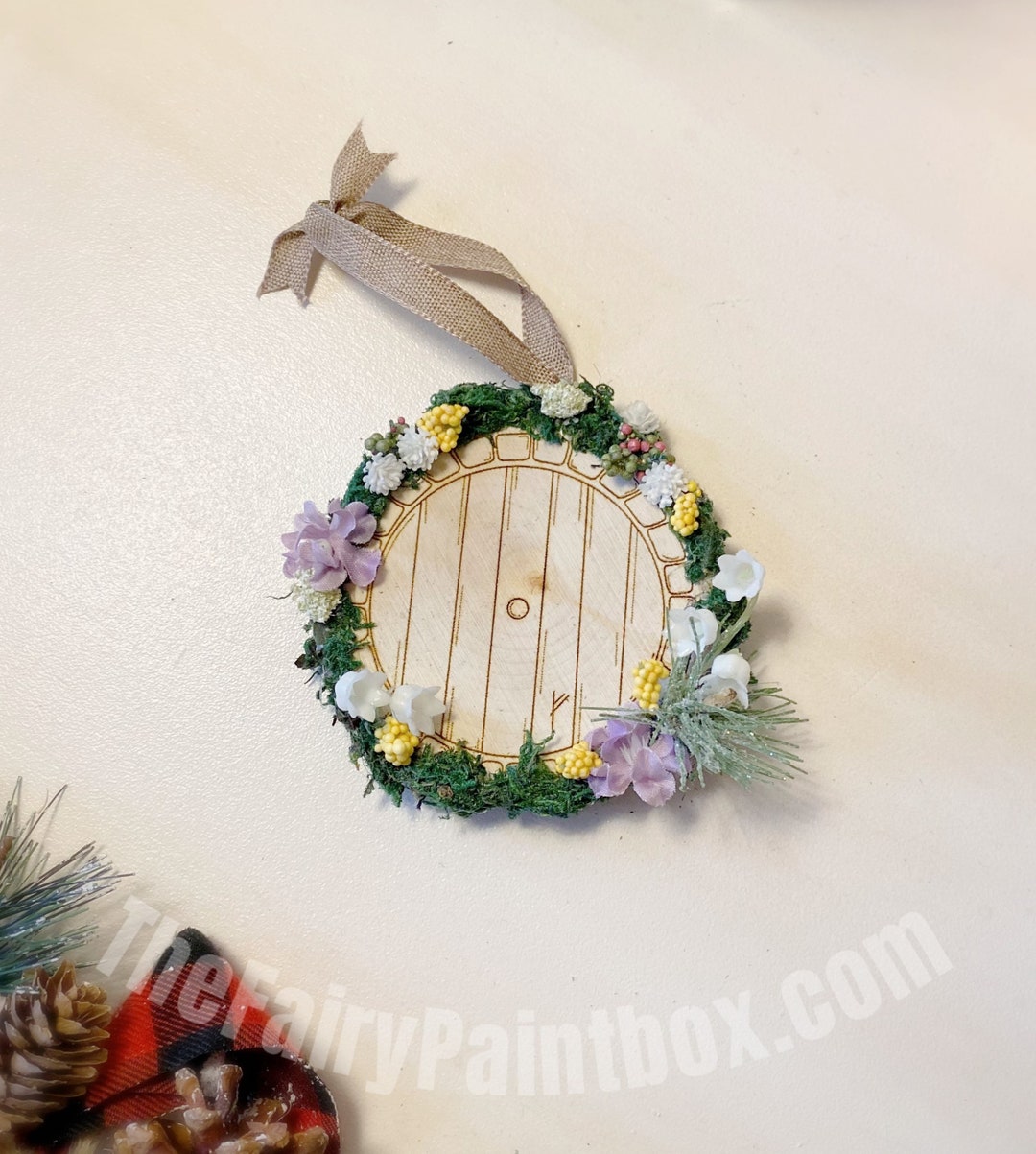 Hobbit Door Christmas Ornament - Hobbit Hole Holiday Ornament ...