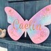 Butterfly Baby Name Sign Engraving, Girls Bedroom Name Sign, Butterfly ...