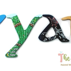 Middle Earth Painted Letters - Hobbit Nursery Letters - Wizard Nursery ...