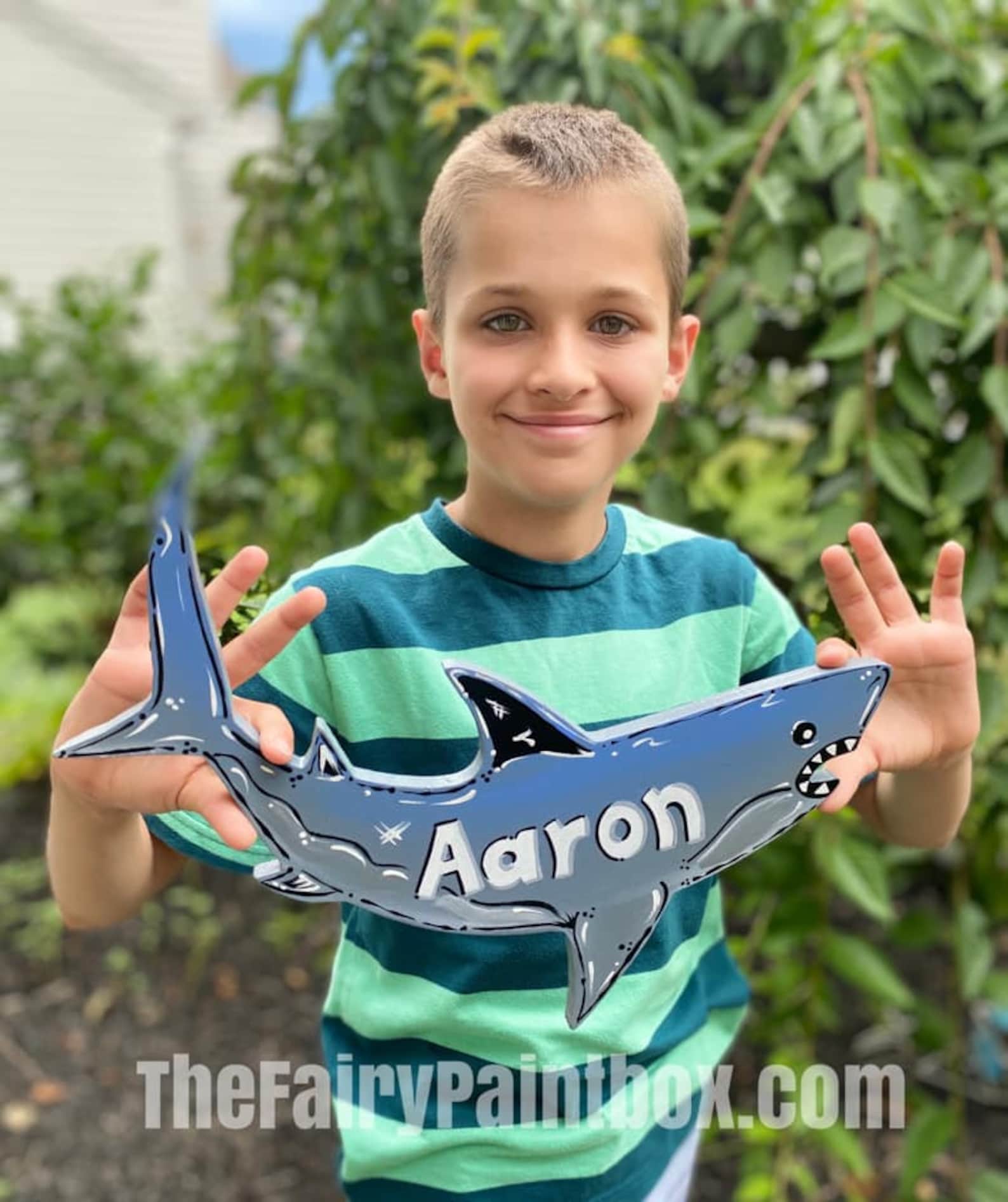 Personalized Shark Sign Shark Nursery Room Name Sign Shark - Etsy