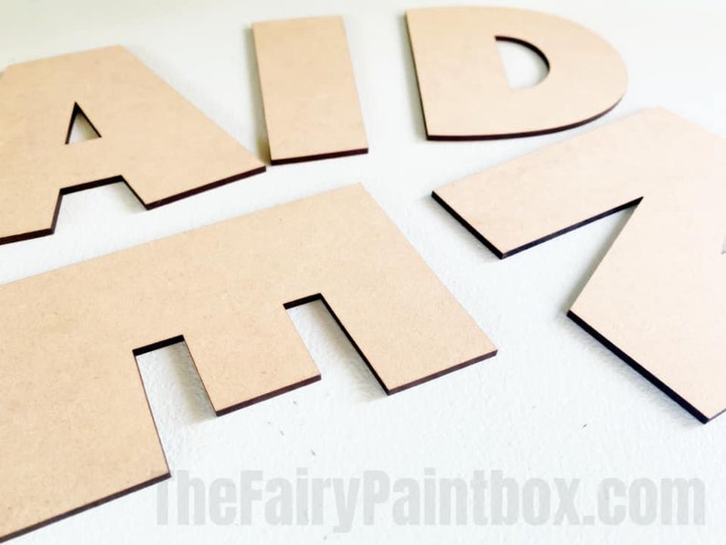 Custom MDF Alphabet Letters Laser Cut MDF Wall Letters - Etsy