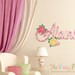 Gingham Rose Nursery Wall Painted Letters Pink Monogram Wall Hanging ...