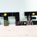 Star Jedi Space Wars Painted Letters, Black Star Jedi Painted Letters ...