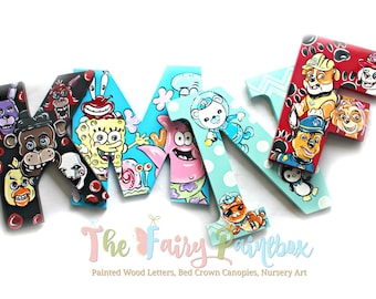 Noahs Ark Animal Noah Custom Hand Painted Nursery Letters - Etsy