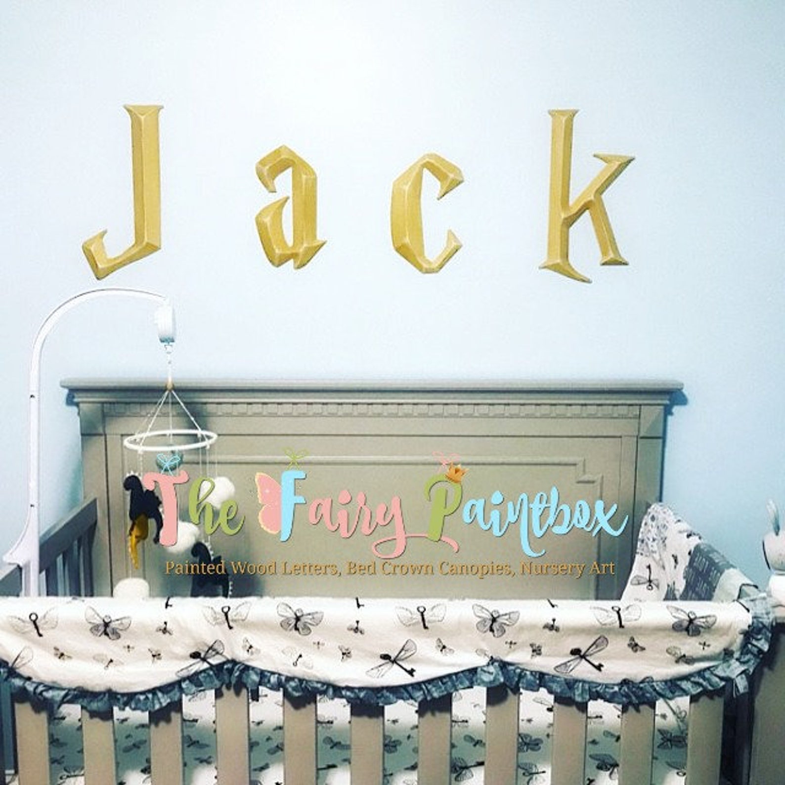 3-D Prismatic Wizard Academy Painted Letters Lightning Wall | Etsy