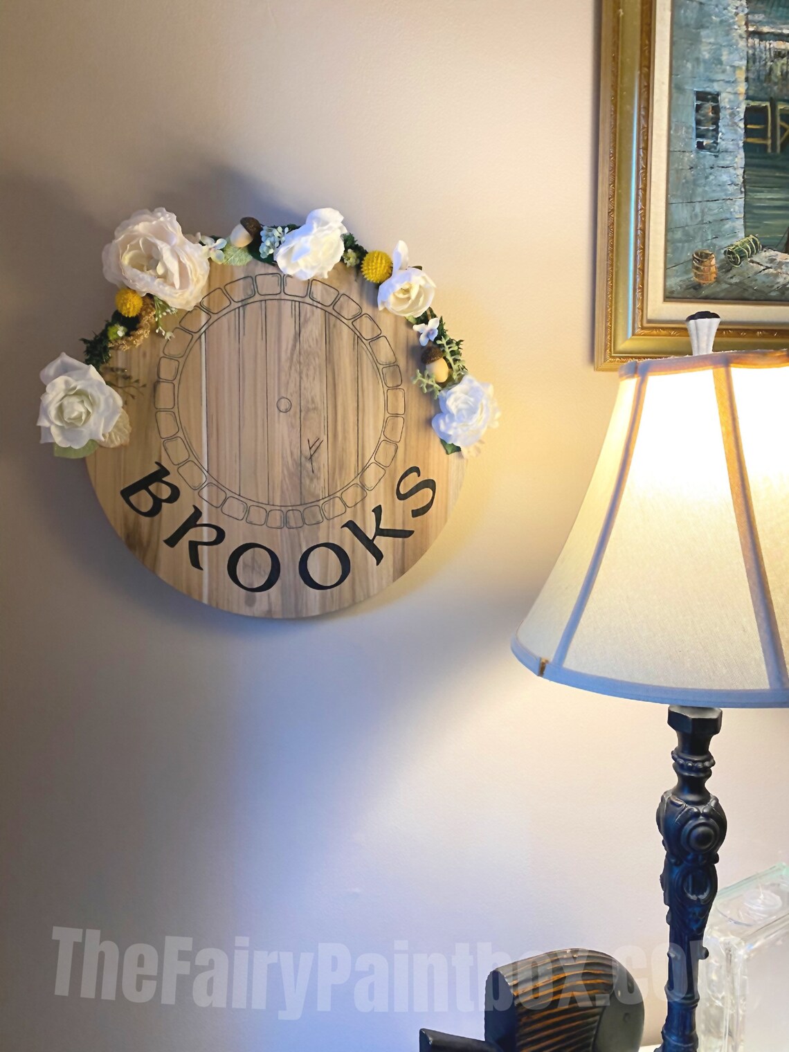 Hobbit Door Baby Name Wall Sign Hobbit Hole Wedding Name - Etsy