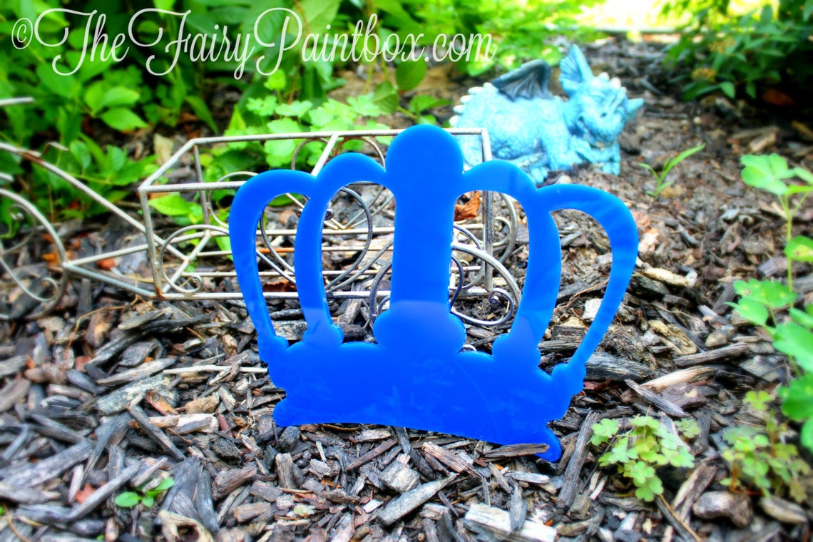 Royal Blue Emperor Crown Wall Shape, Plastic Crown Royal Nursery, Dark ...
