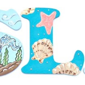 Mermaid Nursery Room Wall Letters Under Sea Kids Room - Etsy