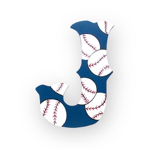 Baseball Monogram Painted Wood Letters - Boys Nursery - Baseball Baby ...