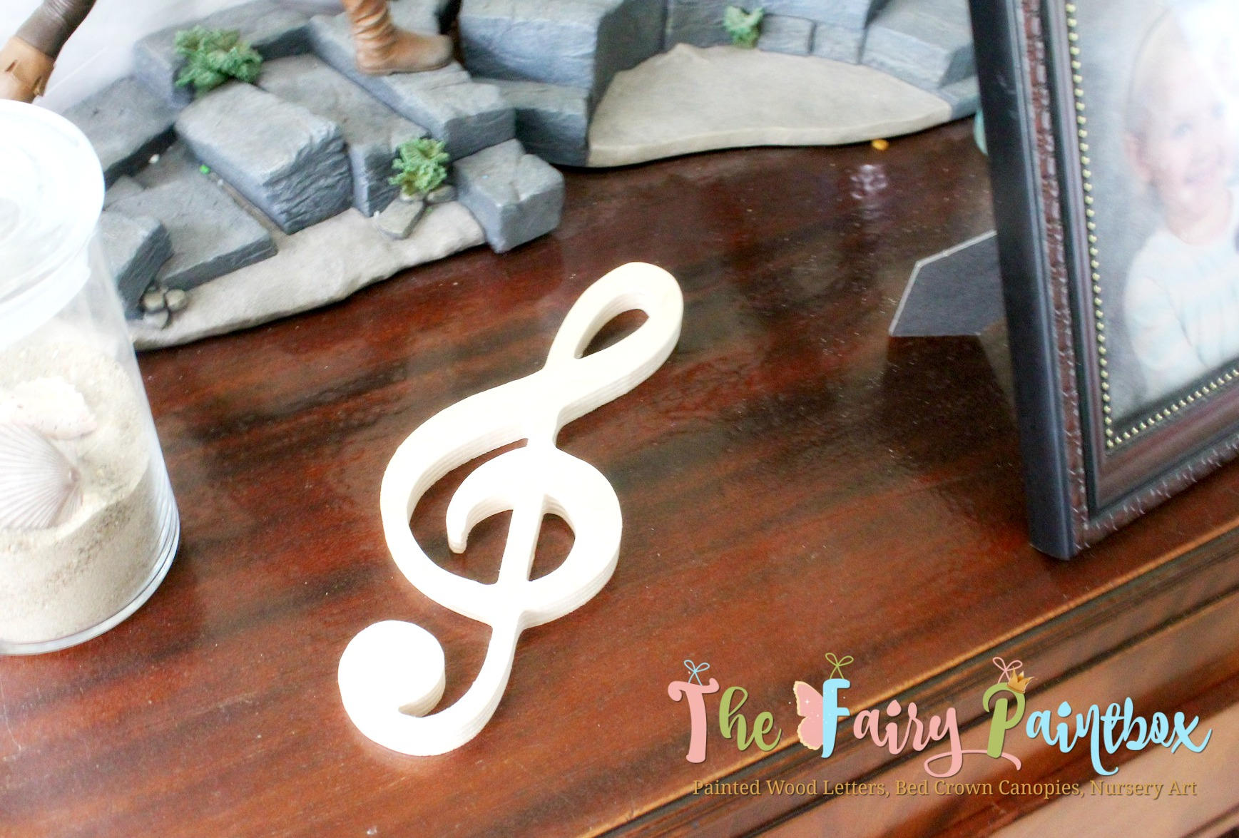 Large Treble Clef Wood Shape Music Nursery Wall Shapes | Etsy