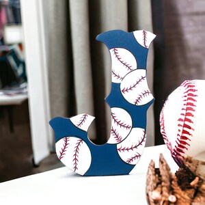 Baseball Monogram Painted Wood Letters - Boys Nursery - Baseball Baby ...