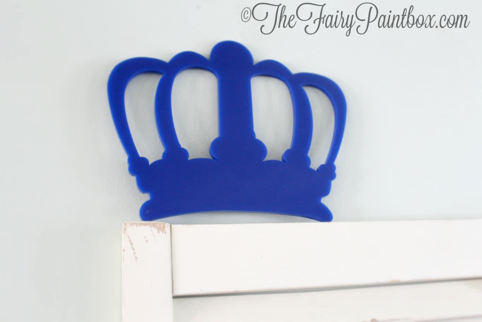Royal Blue Emperor Crown Wall Shape, Plastic Crown Royal Nursery, Dark ...
