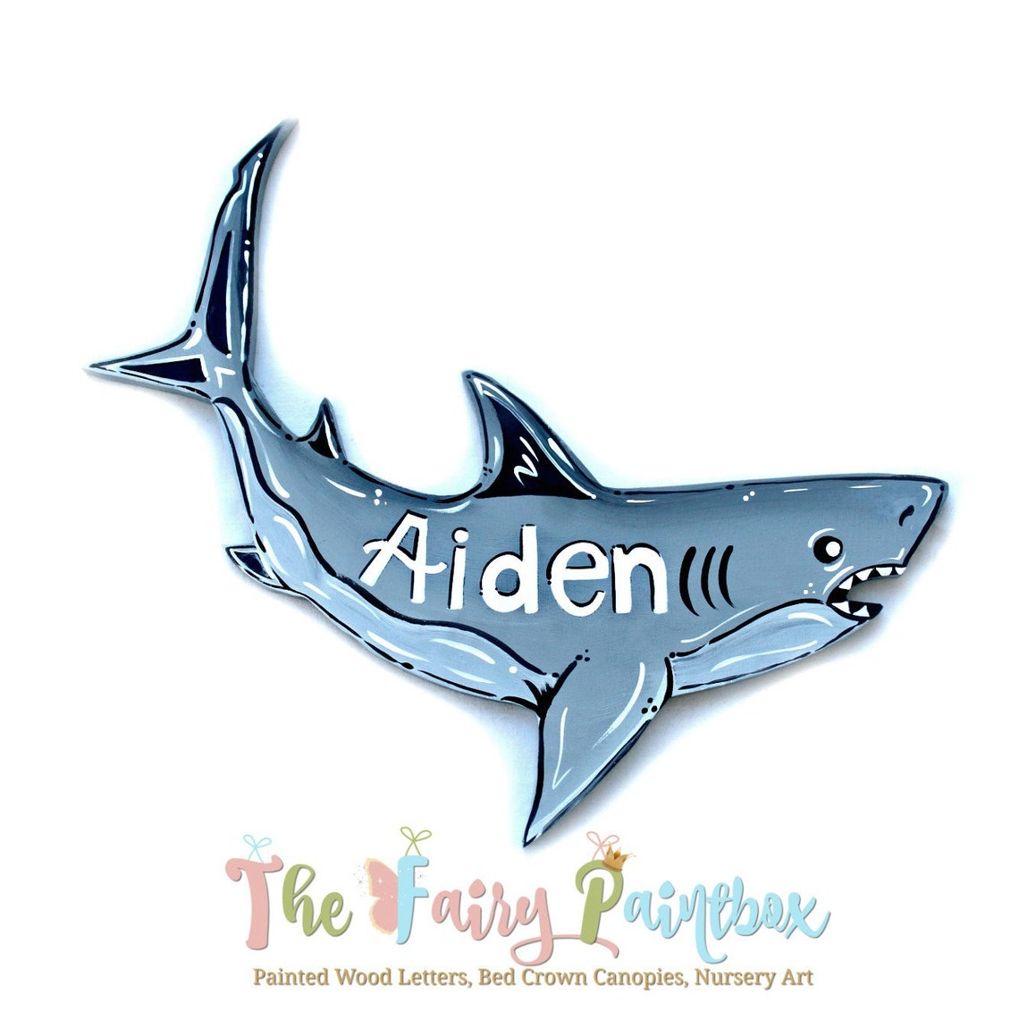Personalized Shark Sign Shark Nursery Room Name Sign Shark - Etsy