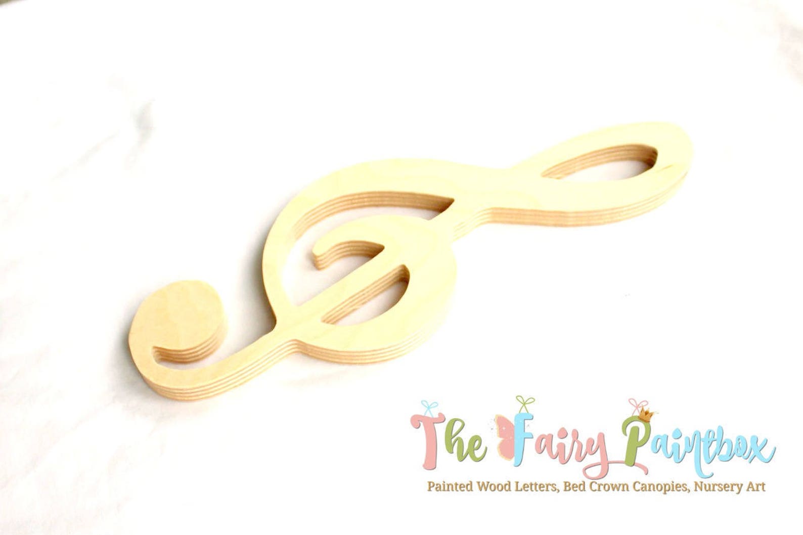 Large Treble Clef Wood Shape Music Nursery Wall Shapes - Etsy