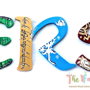 Middle Earth Painted Letters - Hobbit Nursery Letters - Wizard Nursery ...